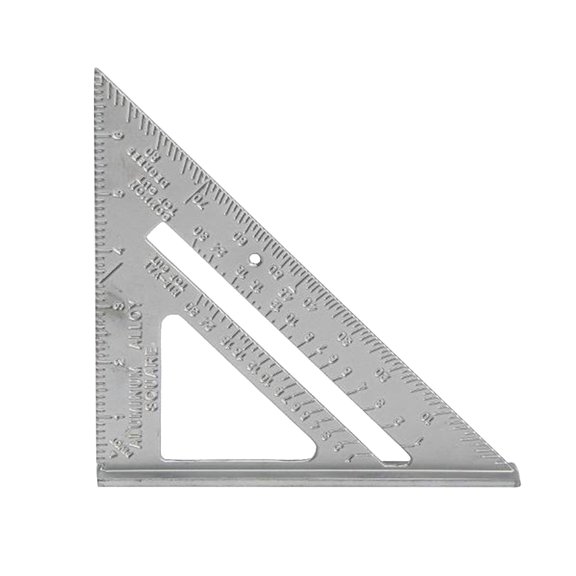 Carpenter's Ruler 90 Degree 45 Degree Triangle Measuring Tool Aluminum ...