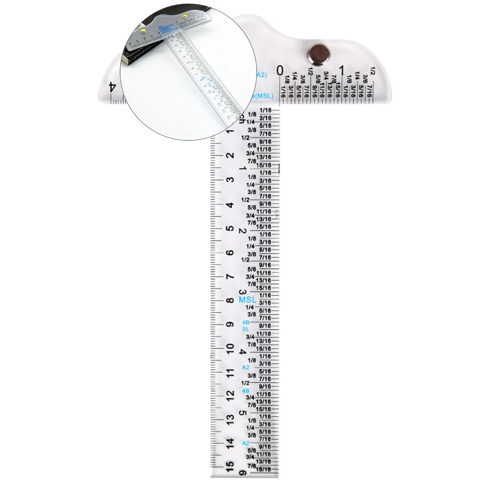 WNFJR Clear T-Square Ruler, T Square Ruler,Transparent, T Ruler,for ...