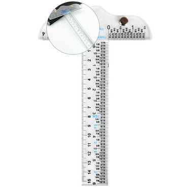 sunsanly Acrylic Template Ruler DIY Wallet Handcraft Ruler Clear Easy ...