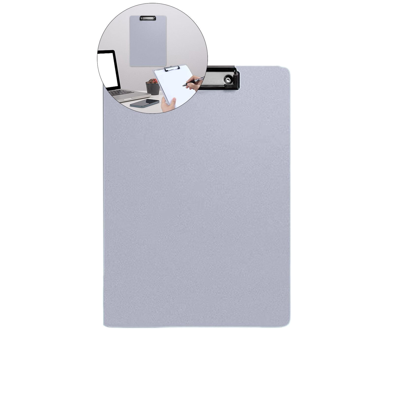 WNFJR Clipboards, Clip Boards with Metal Clip, Hangable Low Profile ...