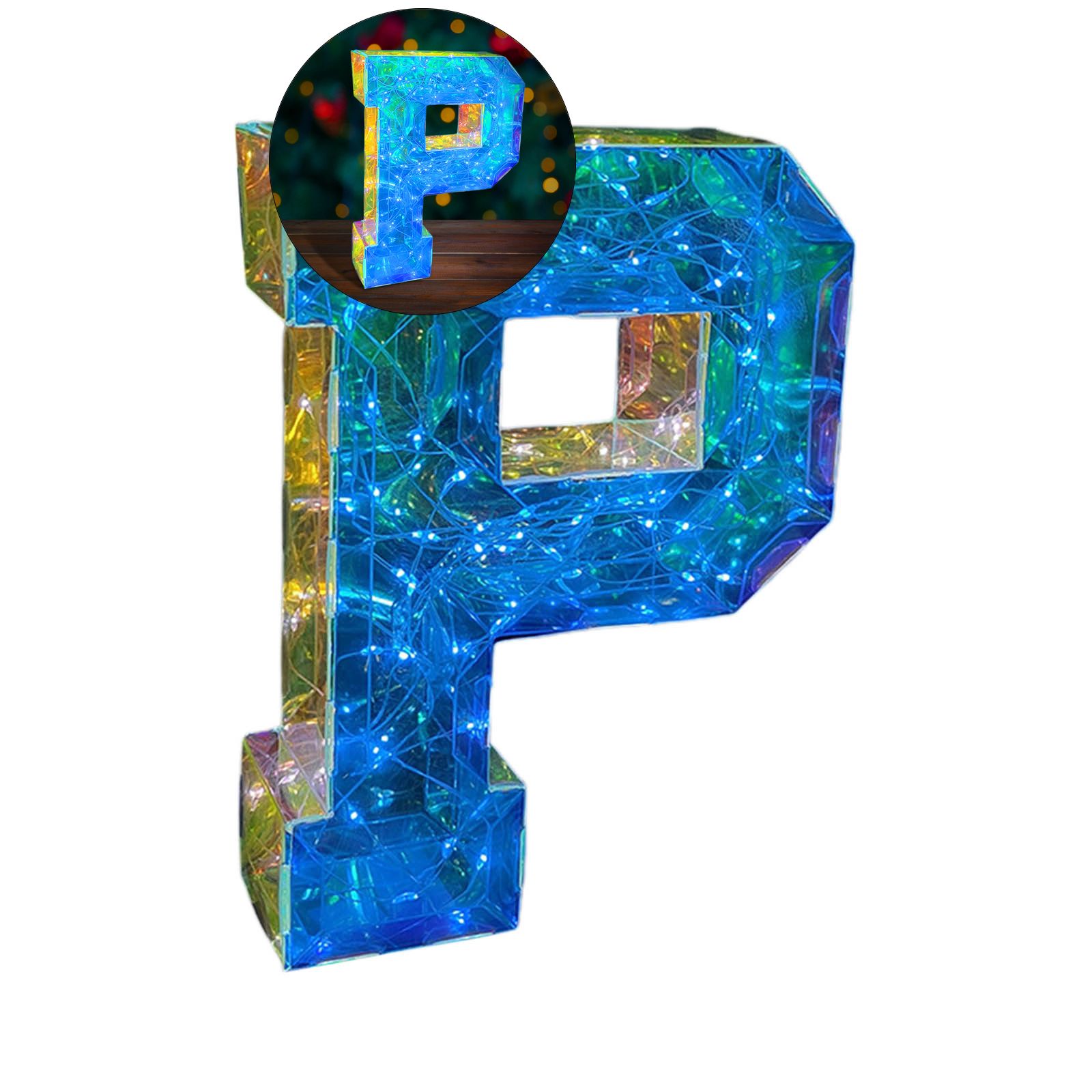 WNFJR Colorful Light Up Letters Lights, 26 Letters Marquee Letter ...