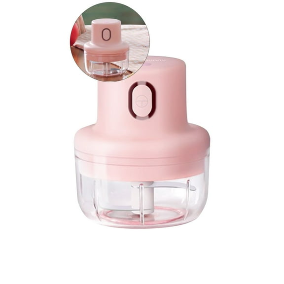 Wireless Mini Electric Chopper 3.7 Inch, Usb Rechargeable Garlic Veggie ...