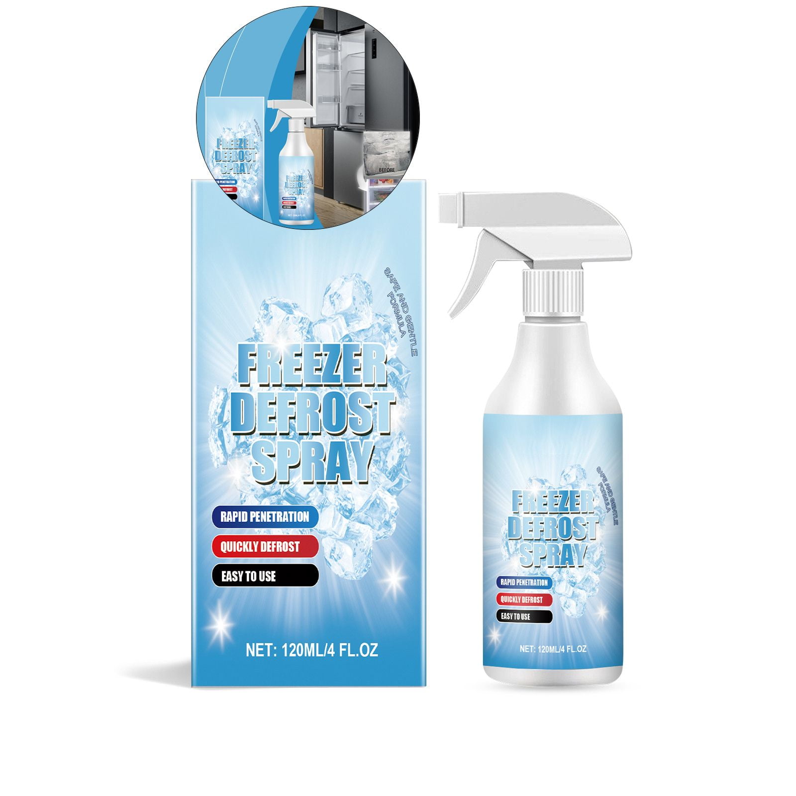 WNFJR De-Icer for Car Windshield Defroster, Window Snow Spray, Deicing ...