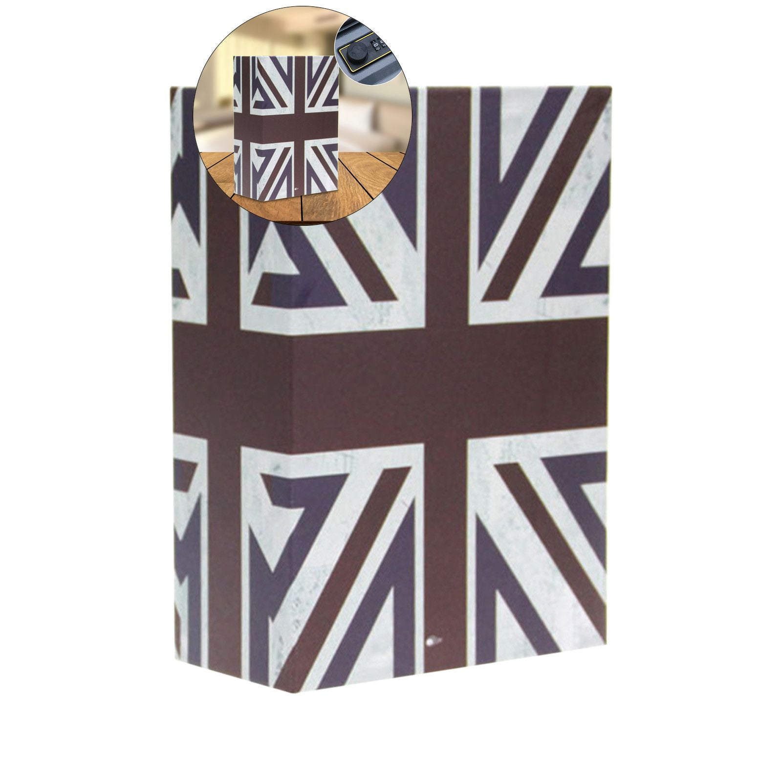 WNFJR Diversion Book Safe Storage Box with Security Combination Lock ...