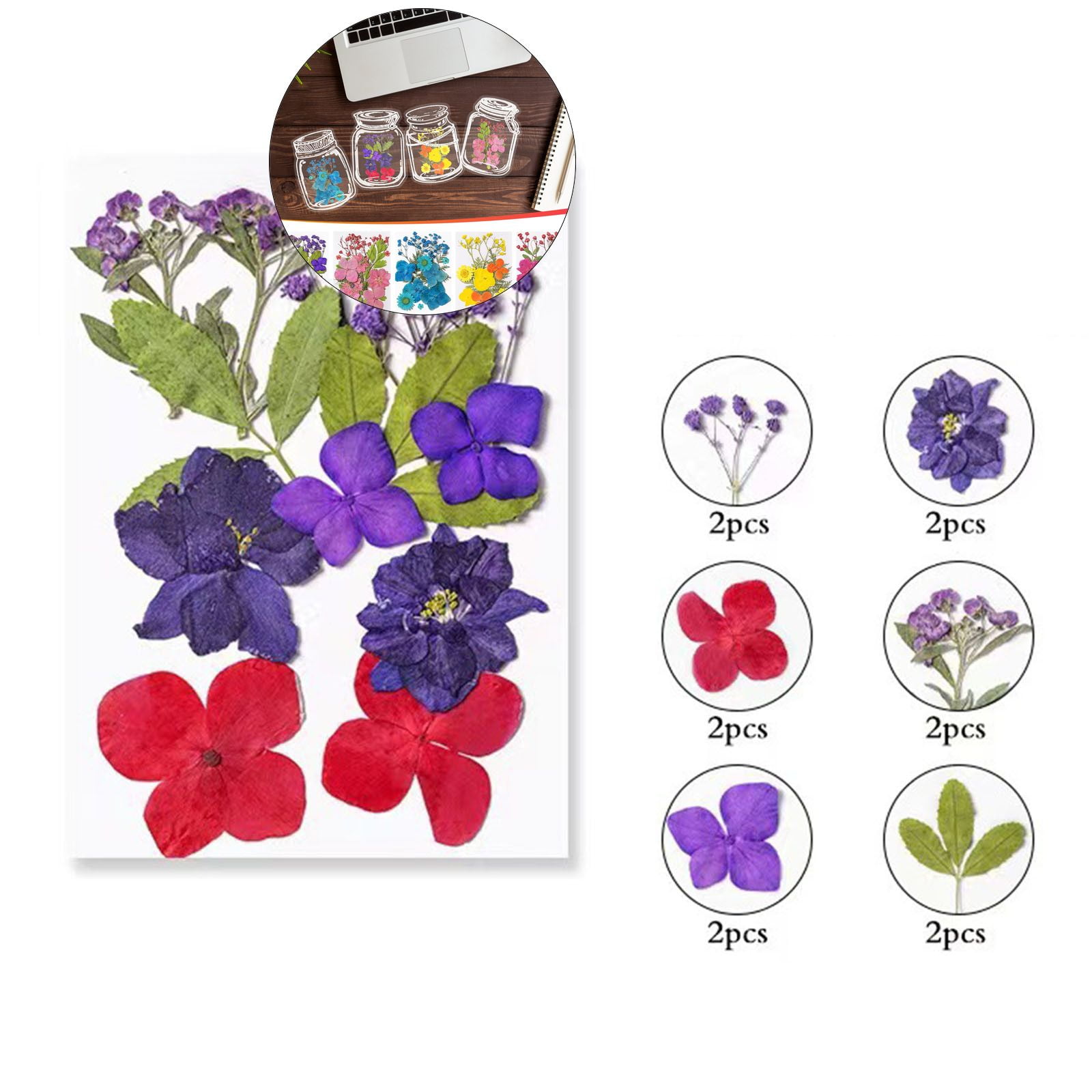 WNFJR Dried Flower Bookmarks, Dried Flower Bookmarks Kit, Handmade ...