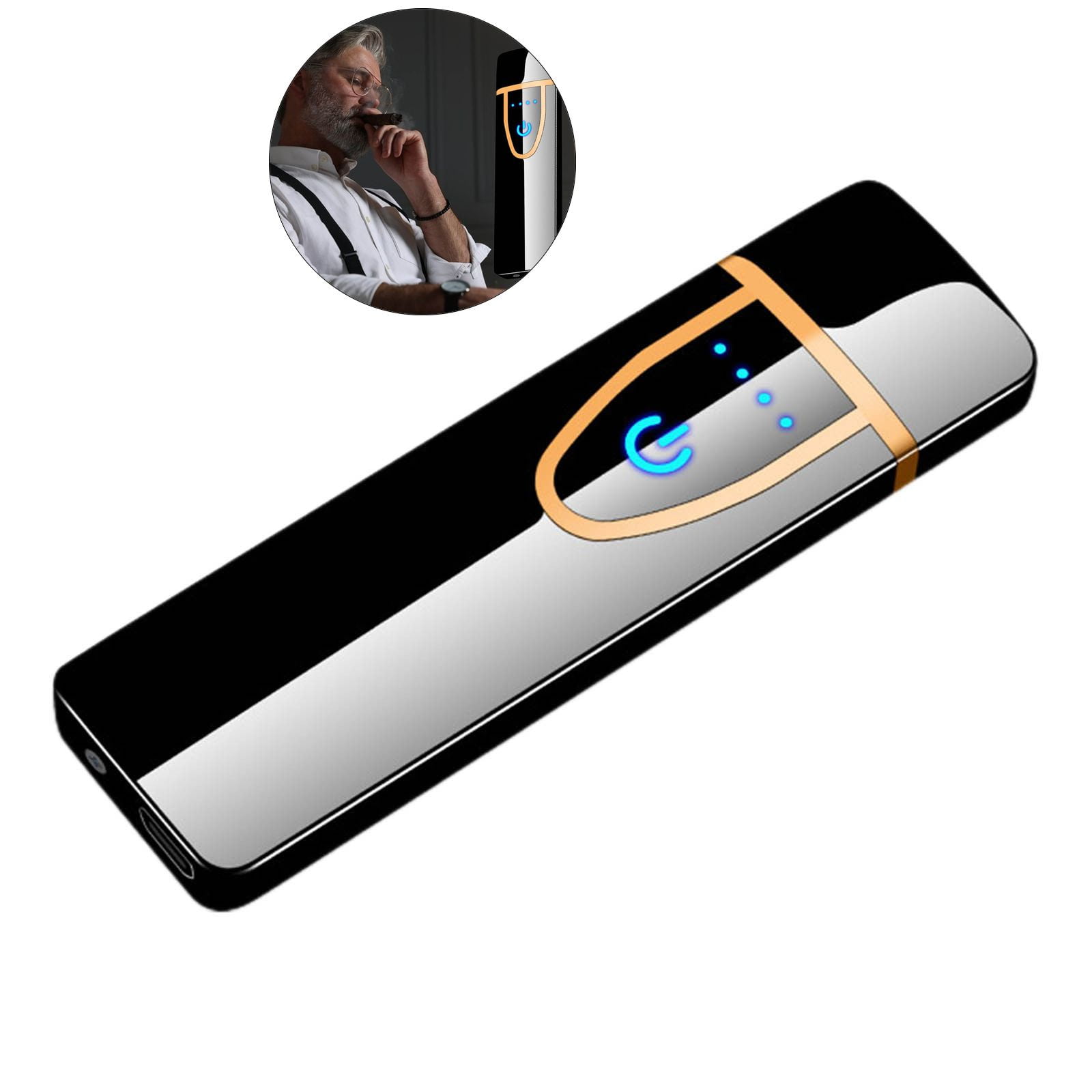 WNFJR Electronic Lighter, Smart USB Rechargeable Lighter, Mini Electric ...