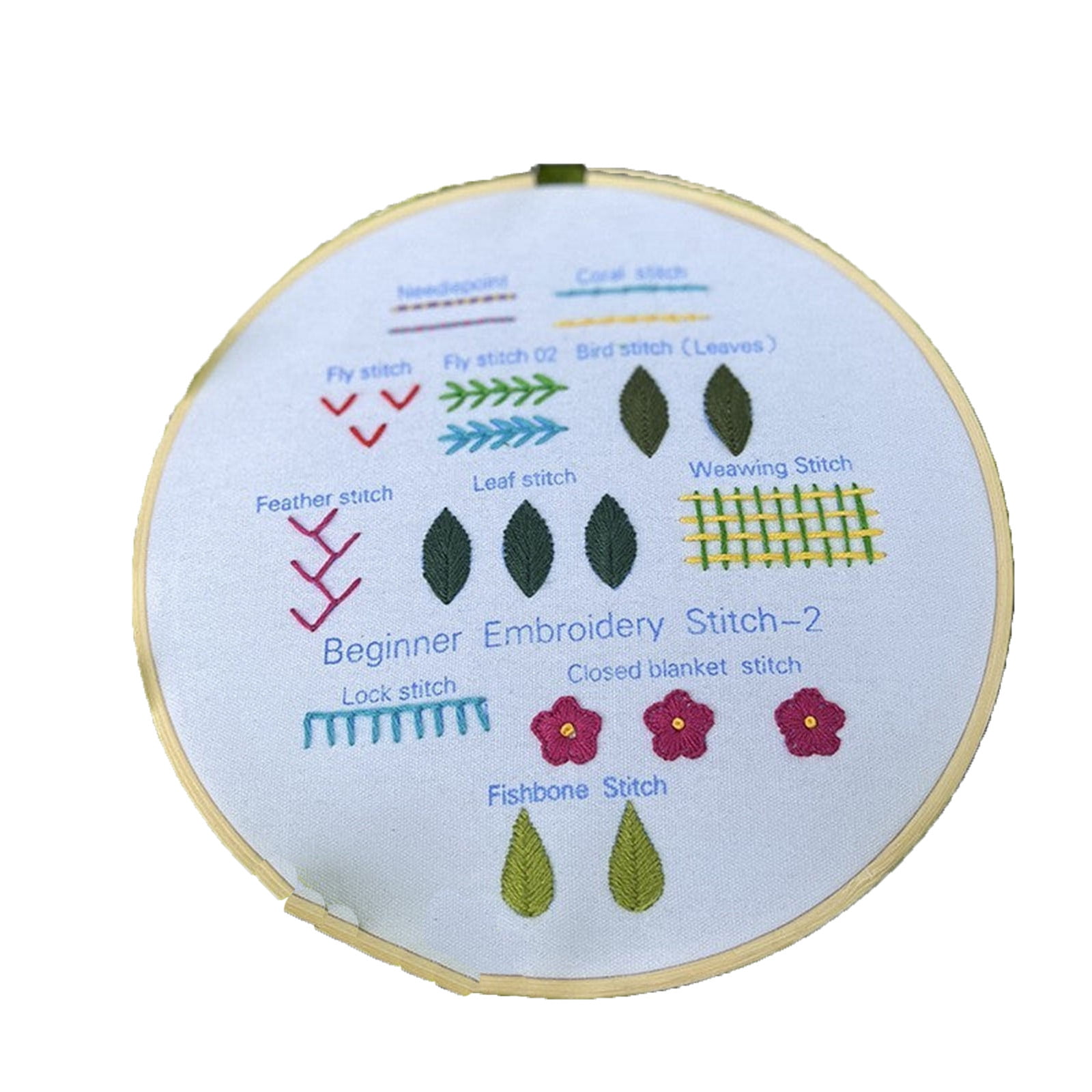 WNFJR Embroidery Starter Kit with Needle and Thread Set, Practice ...