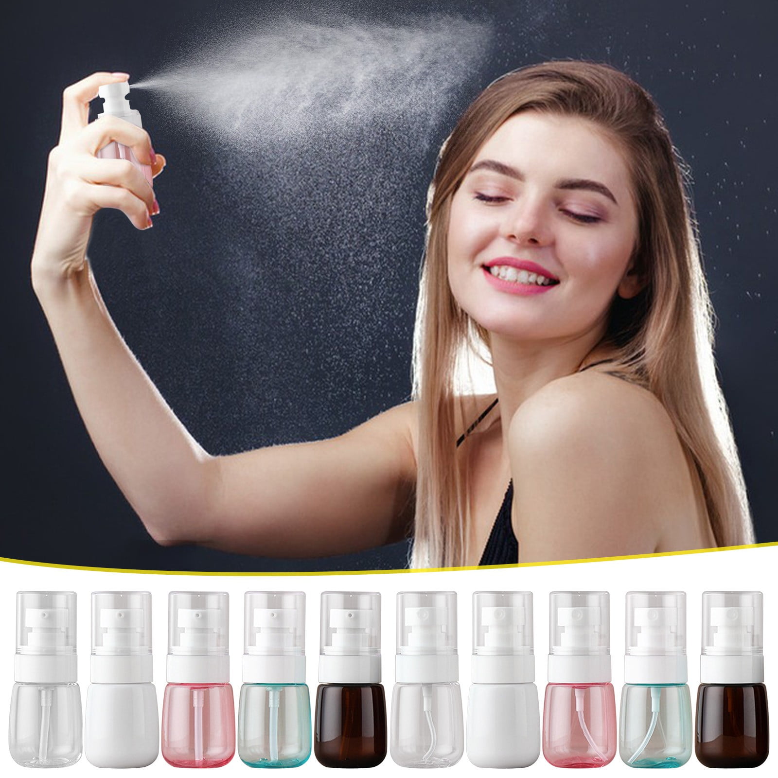 WNFJR Empty Fine Mist Spray Bottle Travel-Friendly Perfume Nebulizer ...