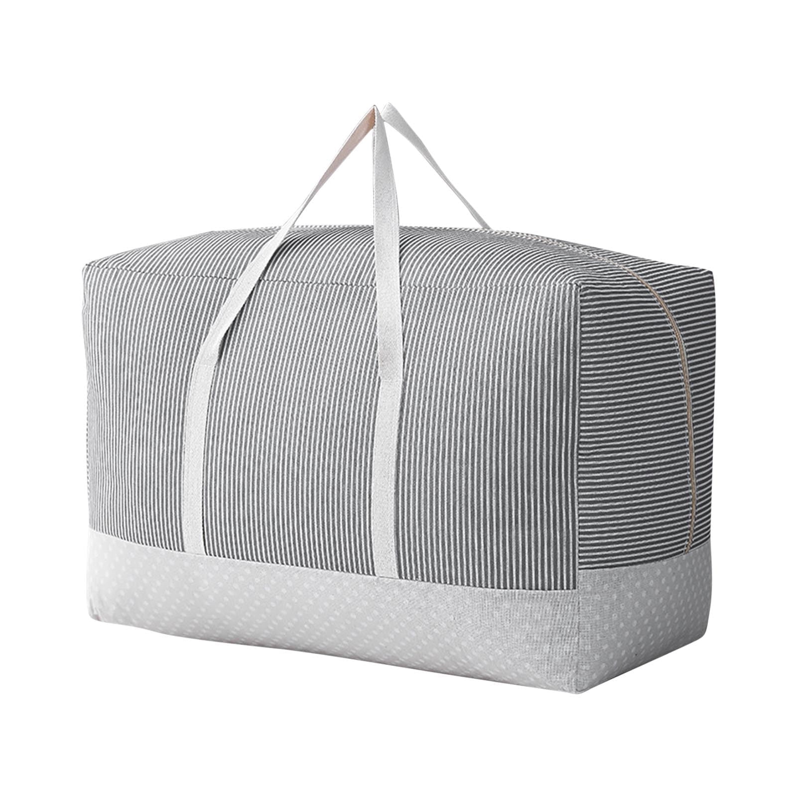 WNFJR Extra Large Capacity Storage Basket with Handles, Canvas Fabric ...