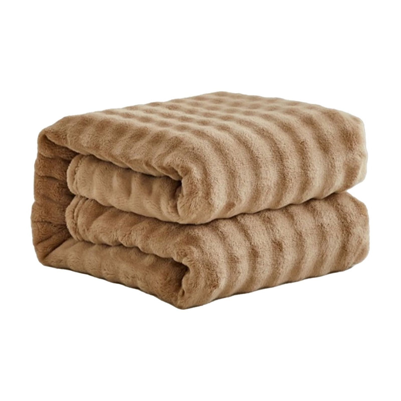 WNFJR Flannel Bubble Twin Blanket Soft Cozy Fluffy Warm Lightweight Fleece Camping Blanket All ...