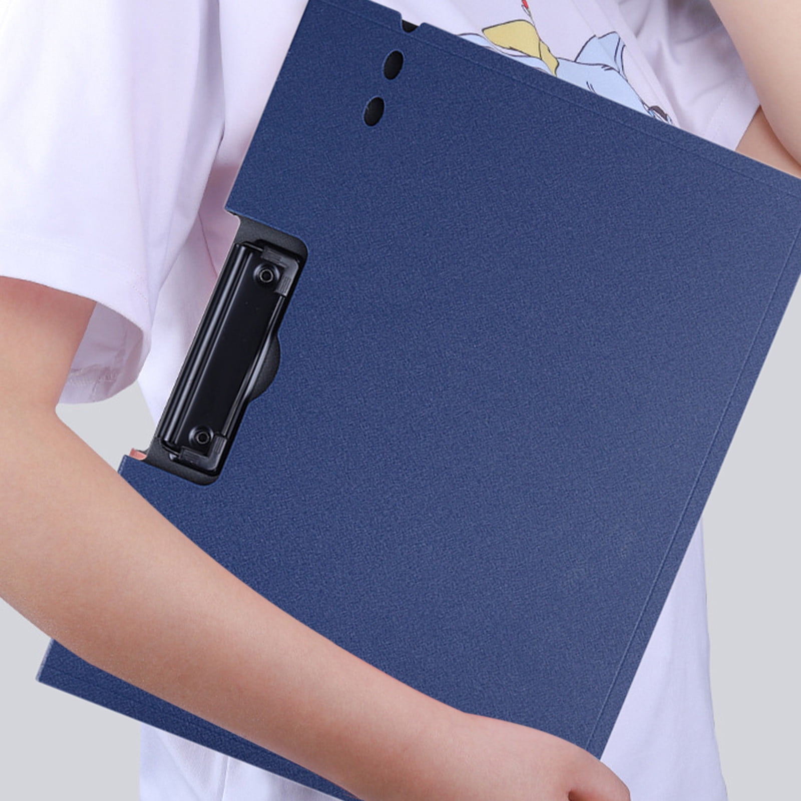 WNFJR Foldable Clipboard with Cover, A4 Punchless Binder with Clamp ...