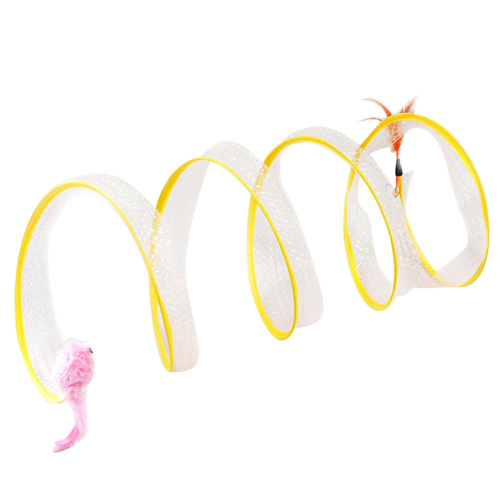 WNFJR Folded Cat Tube Tunnel, Cat Toys for Indoor Cats,Cat Tunnel Bed ...