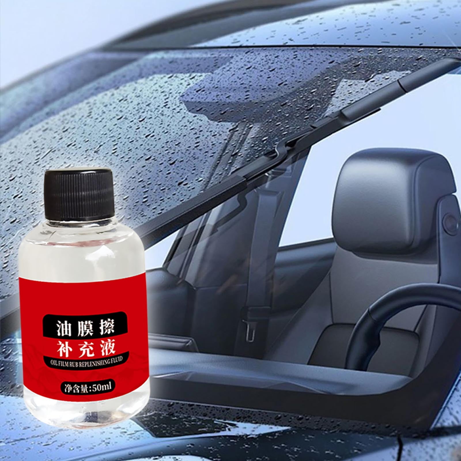 WNFJR Glass Coating for Windshield – 50ml Oil Film Remover, Automotive ...