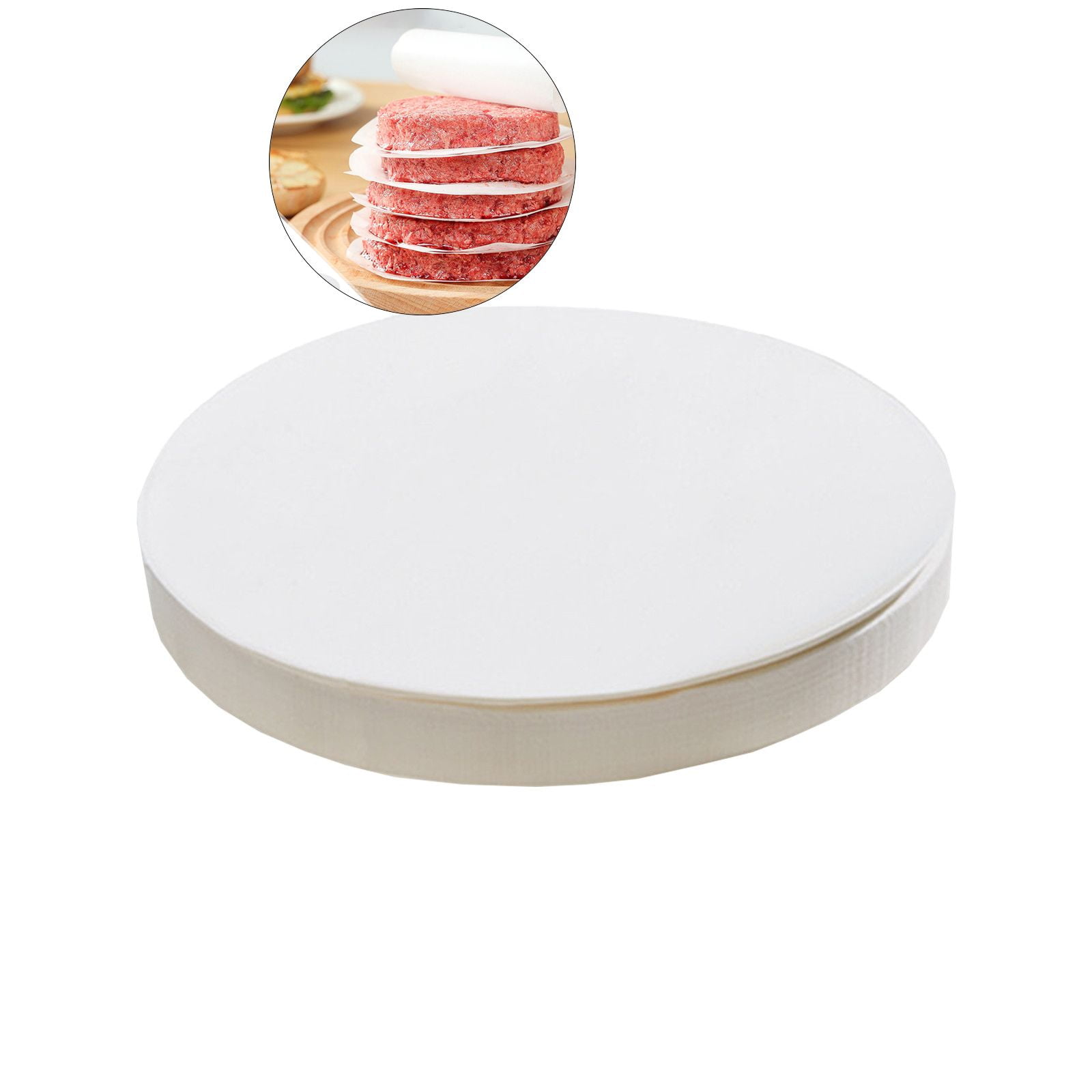 WNFJR Hamburger Patty Paper, 100 Pcs Parchment Paper Sheets for Smash ...