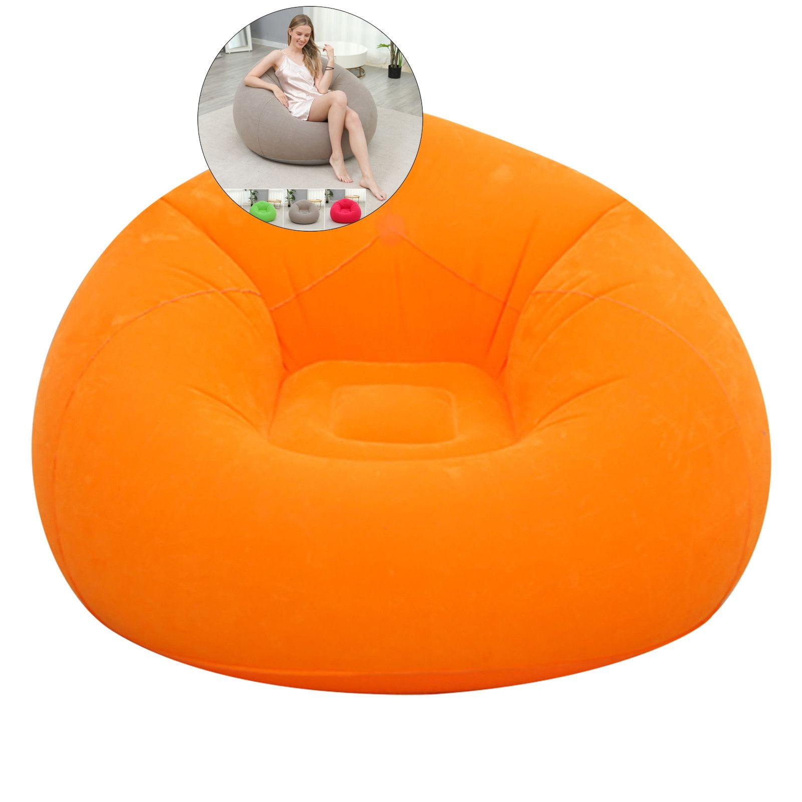 WNFJR Inflatable Bean Bag Chairs for Adult Blow up Chairs Inflatable ...