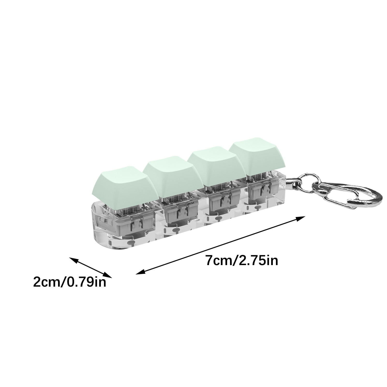 WNFJR Keyboard Fidget Toy Keychain for Adults, 4 Button Fidget Gadget ...