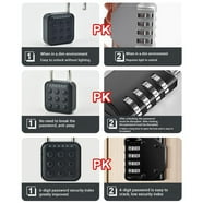 Combination Locks, AMIR Long Shackle 4 Digit Code Resettable ...