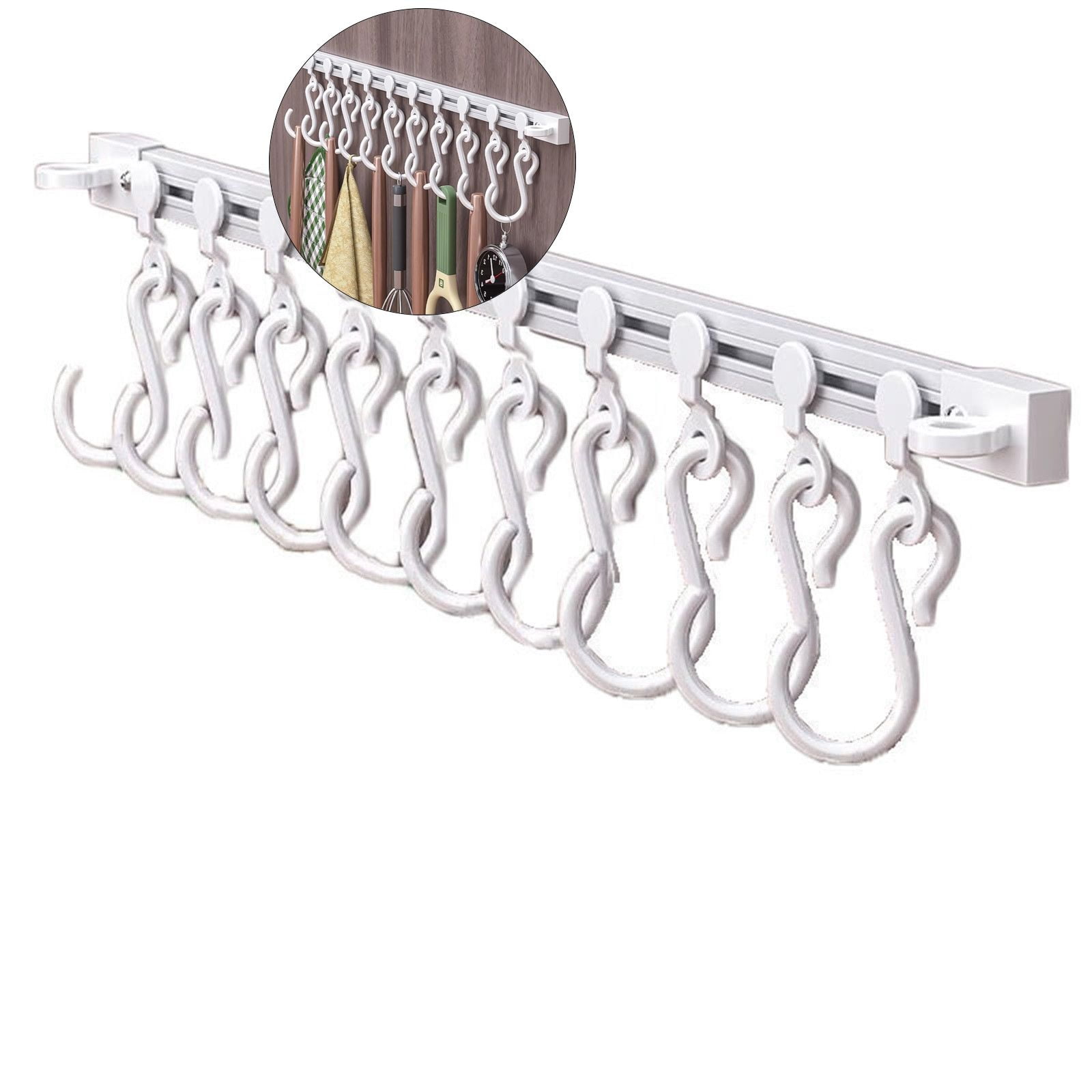 WNFJR Kitchen Utensil Hanging Rrack - Hooks for Kitchen Utensils, No ...