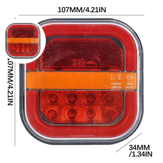 WNFJR LED Trailer Rear Light | Universal Tail Light for Tow Trucks ...