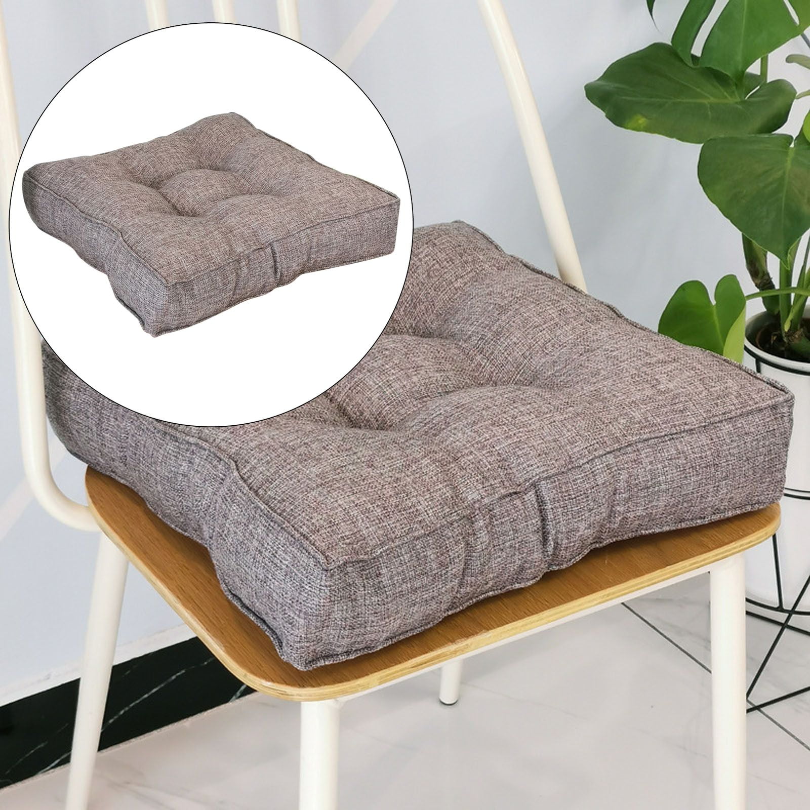 WNFJR Large Chair Cushions with Handle, Thick Seat Cushions for Wicker ...