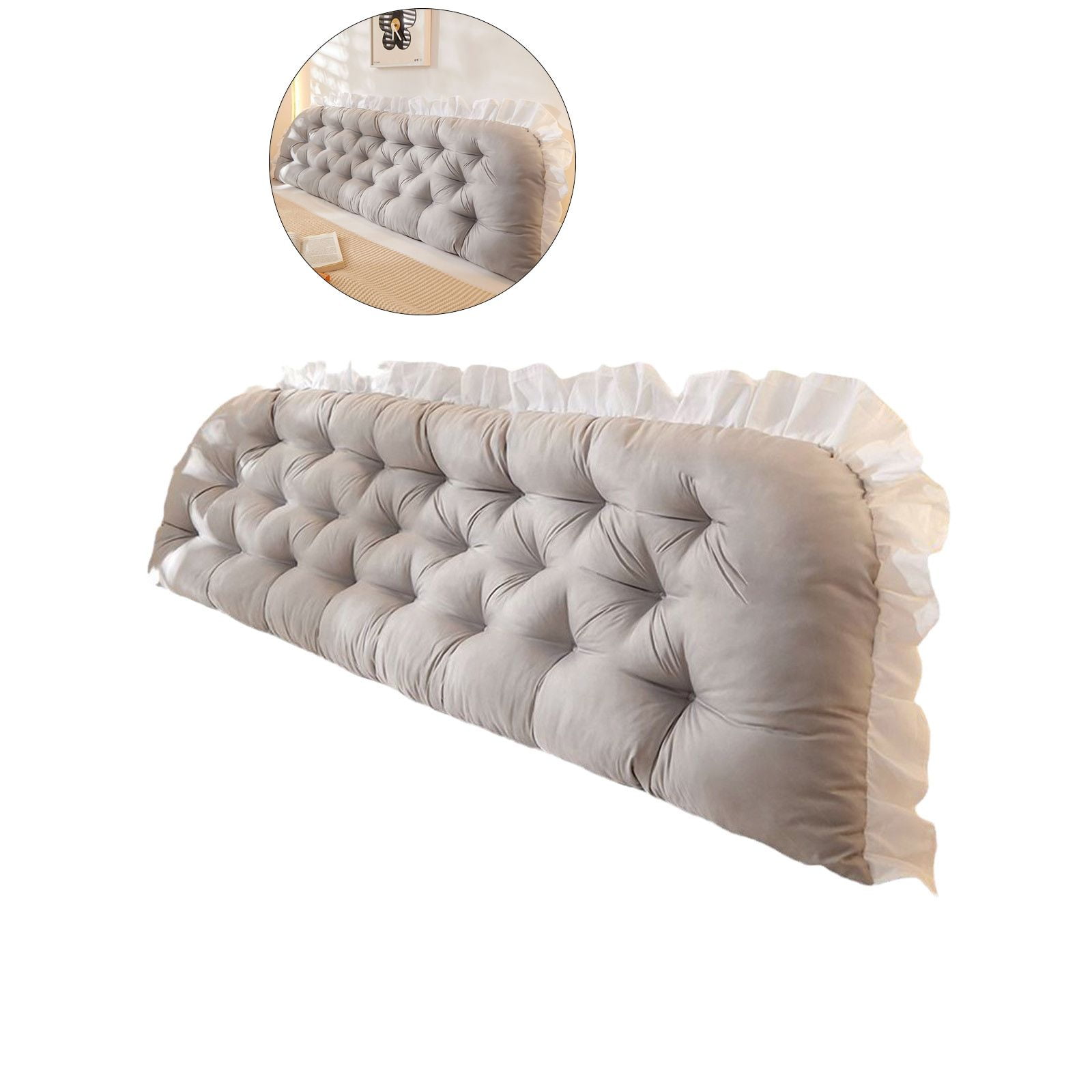 WNFJR Large Headboard Pillow Wedge Bed Rest Reading Pillow Daybed ...