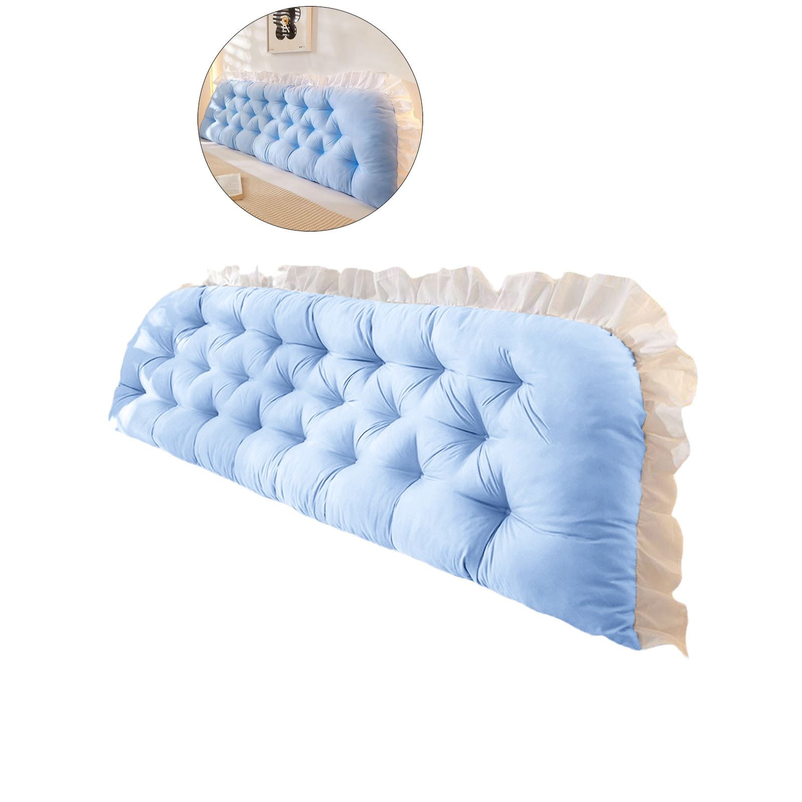 WNFJR Large Headboard Pillow Wedge Bed Rest Reading Pillow Daybed ...