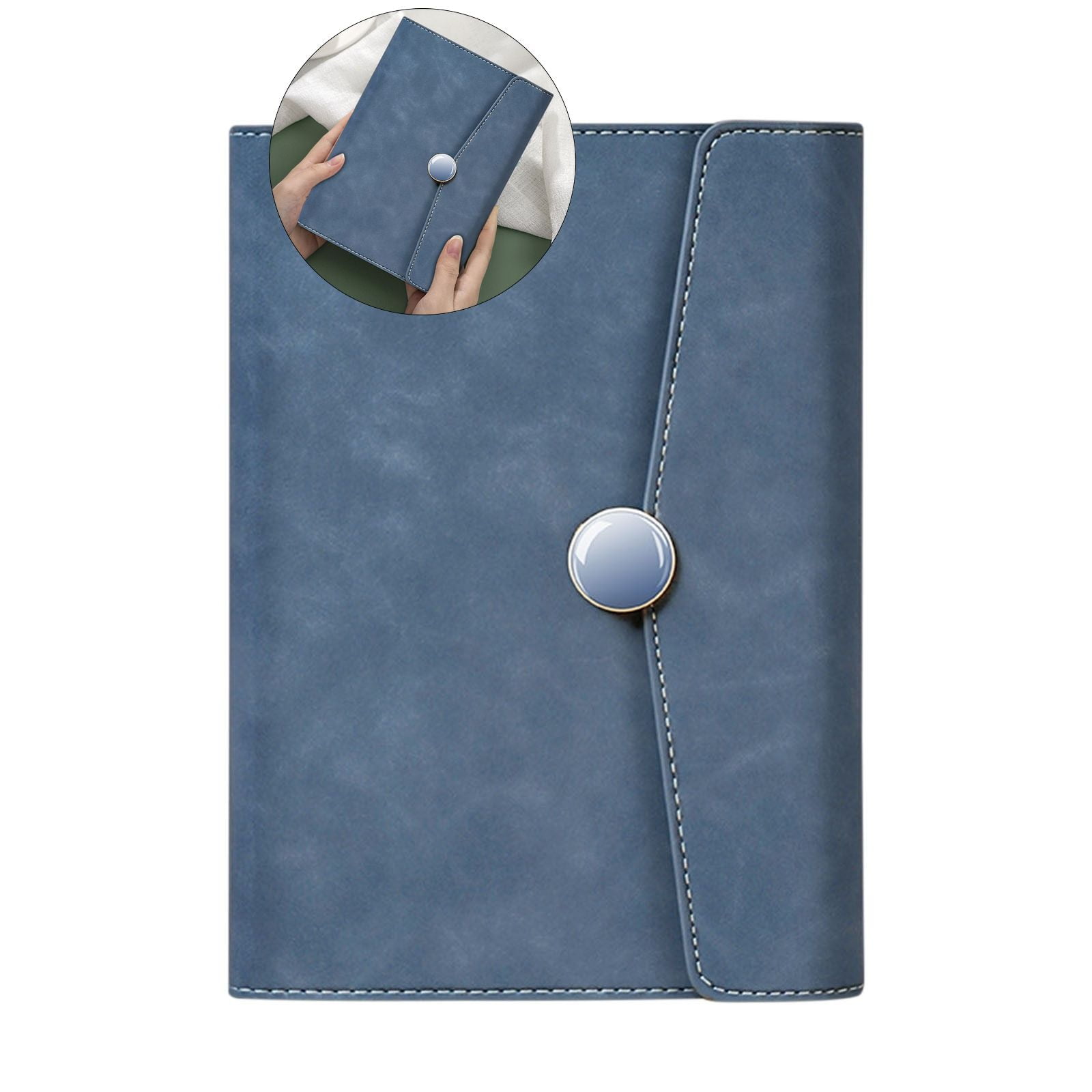 WNFJR Leather Business Notebook - Magnetic Clasp, and Elegant Drip ...