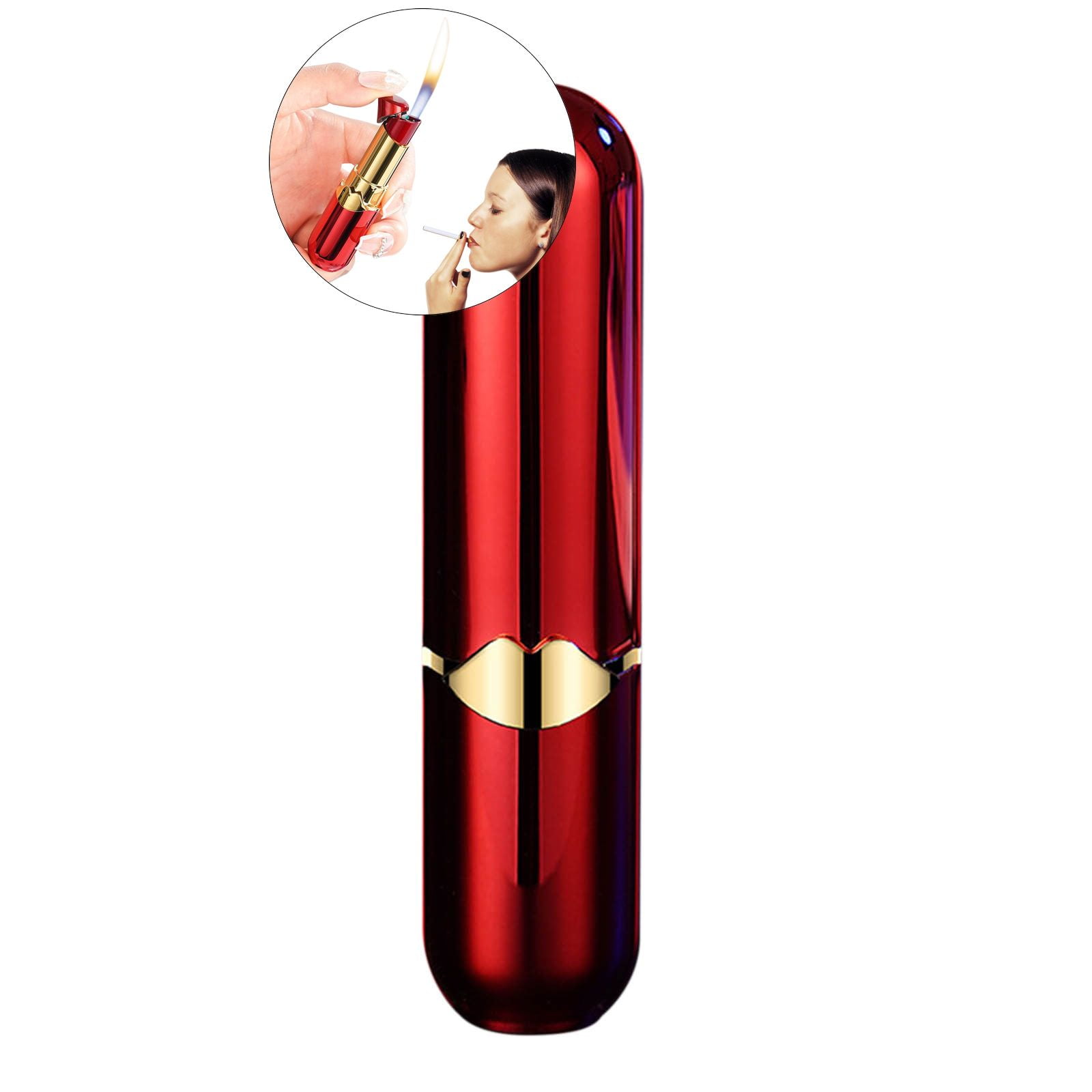 WNFJR Lipstick Lighter, Soft Flame Butane Lighter, Open Flame Lighter ...