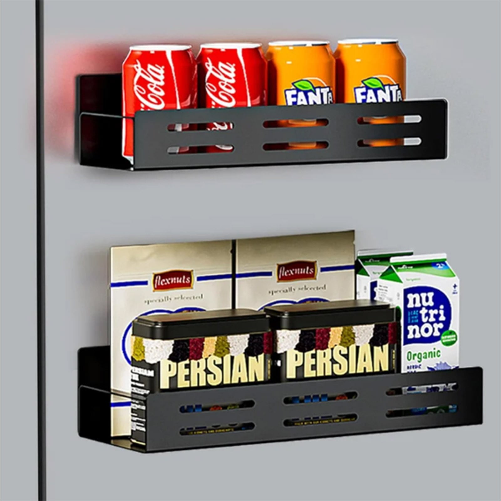 WNFJR Magnetic Spice Rack for Refrigerator, Magnetic Shelf and Fridge ...