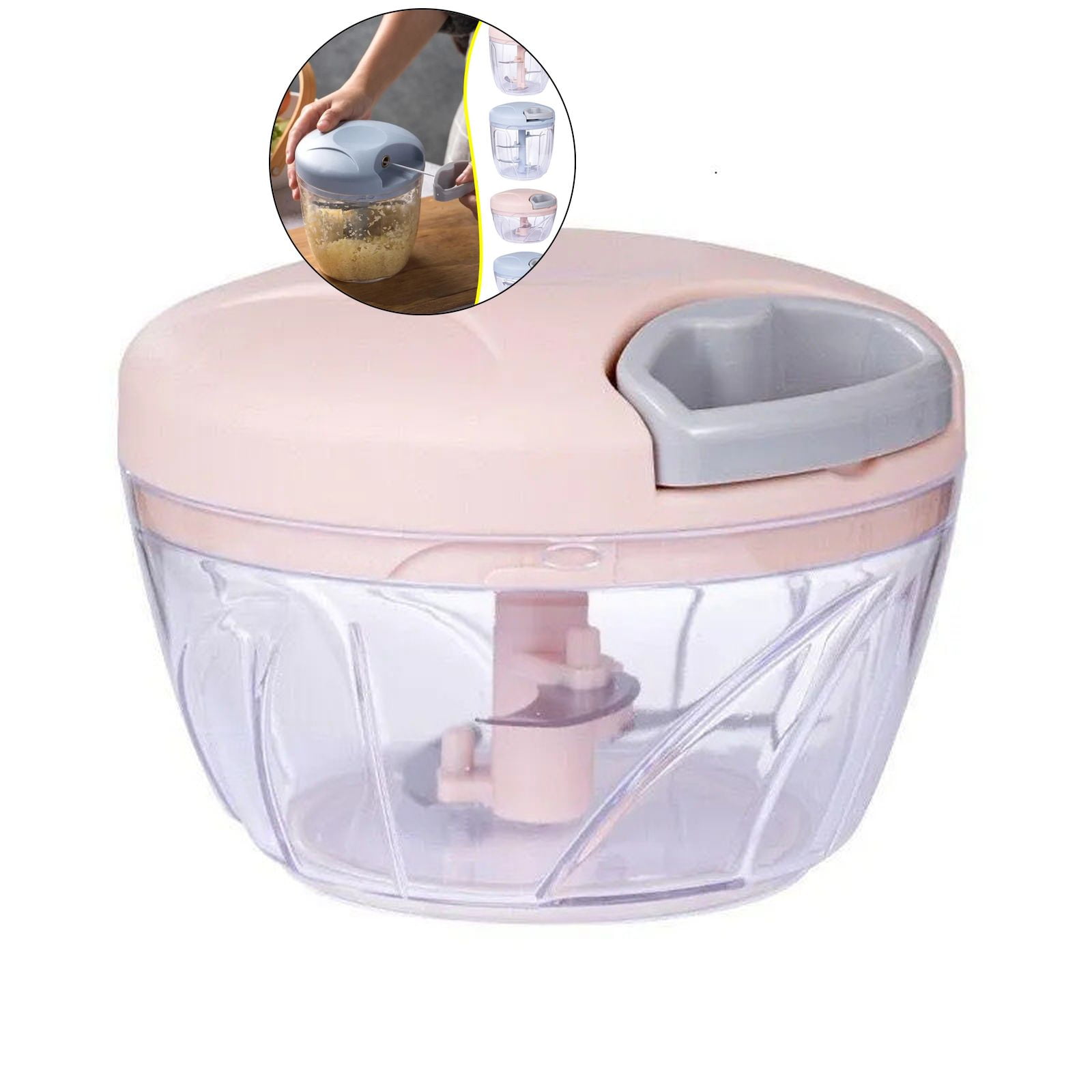 WNFJR Manual Food Chopper & Processor with Hand String Pull, Chopper ...