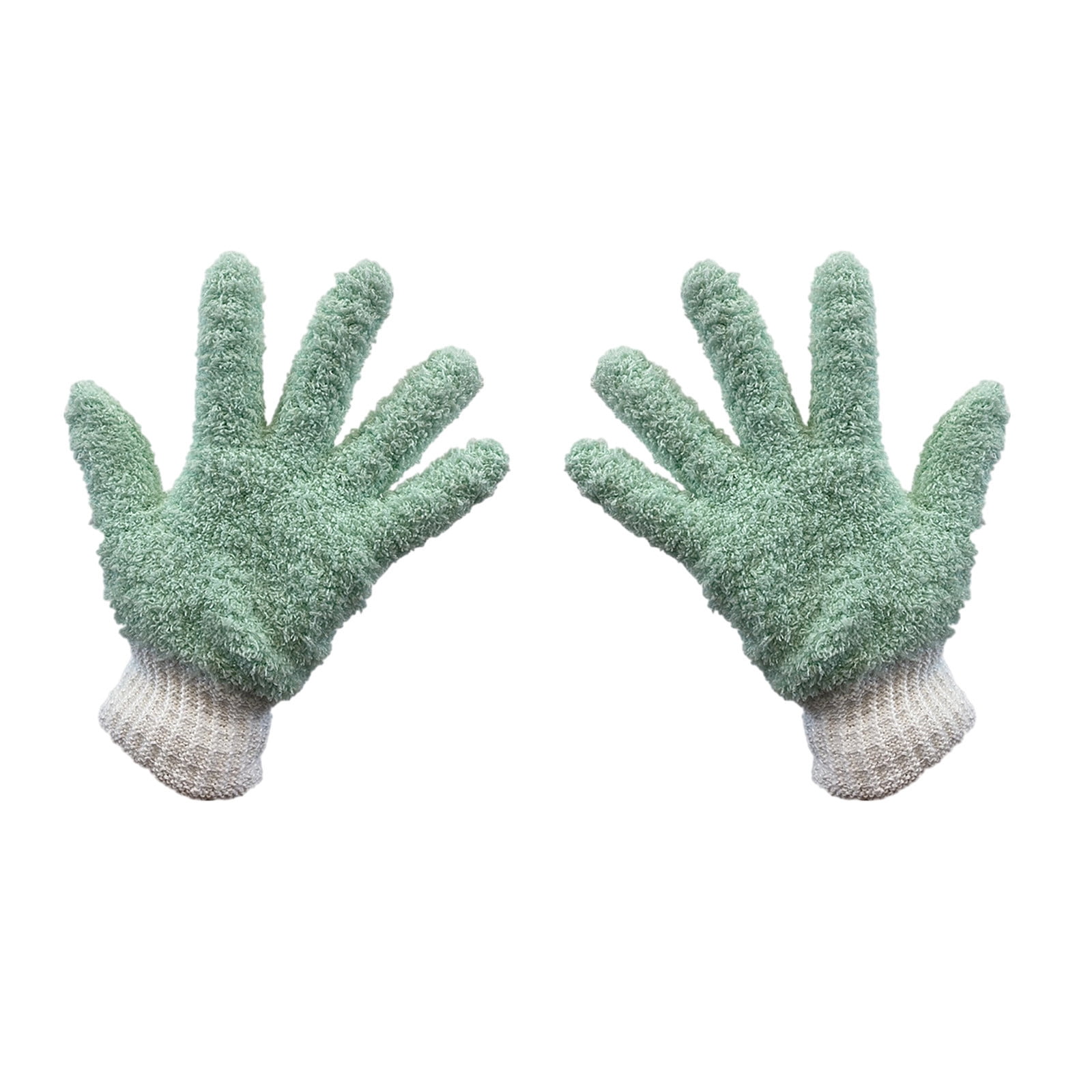 WNFJR Microfiber Dusting Gloves - Reusable Cleaning Mitts for Windows ...