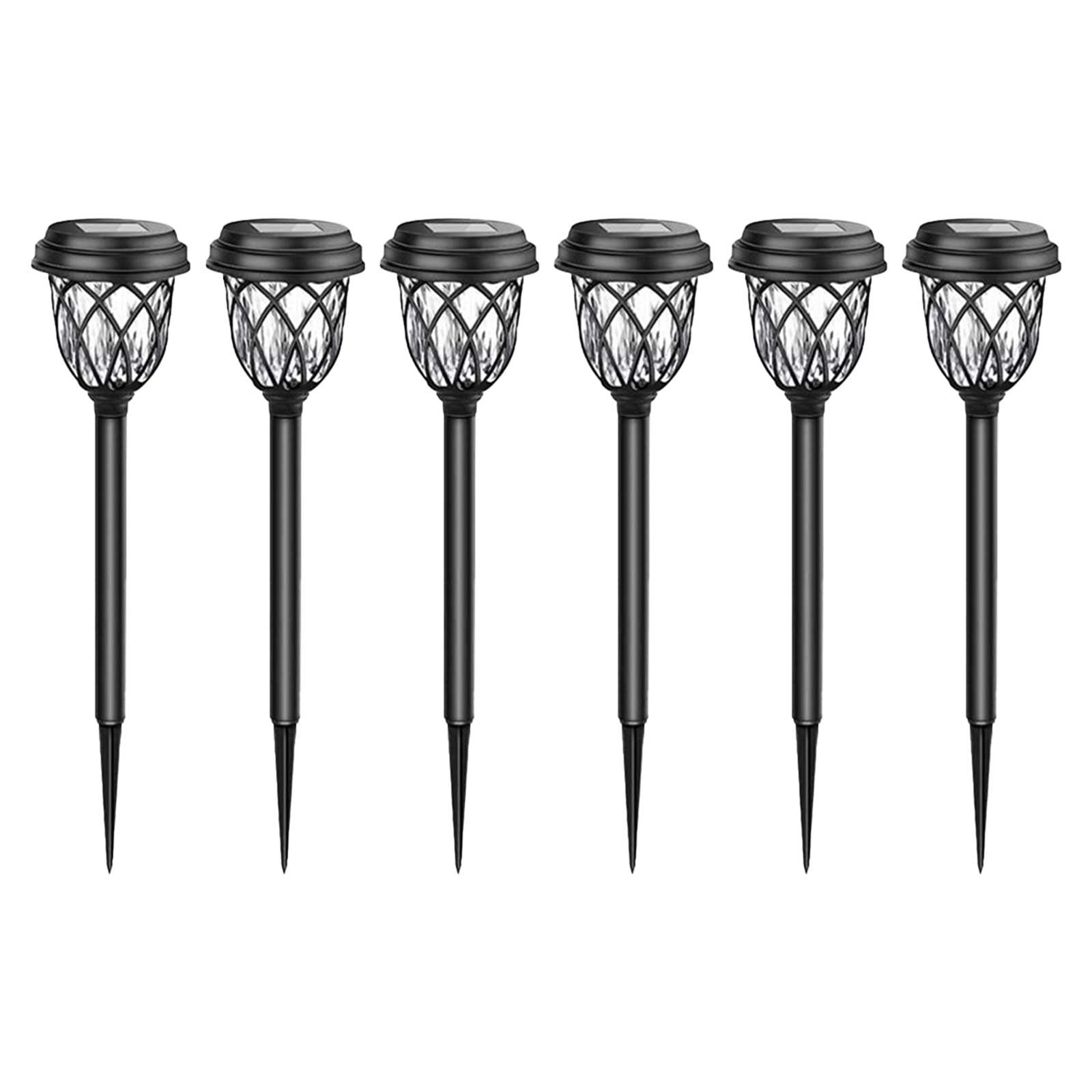 WNFJR Outdoor Solar Lights - Set of 6, Wireless Landscape Spotlights ...