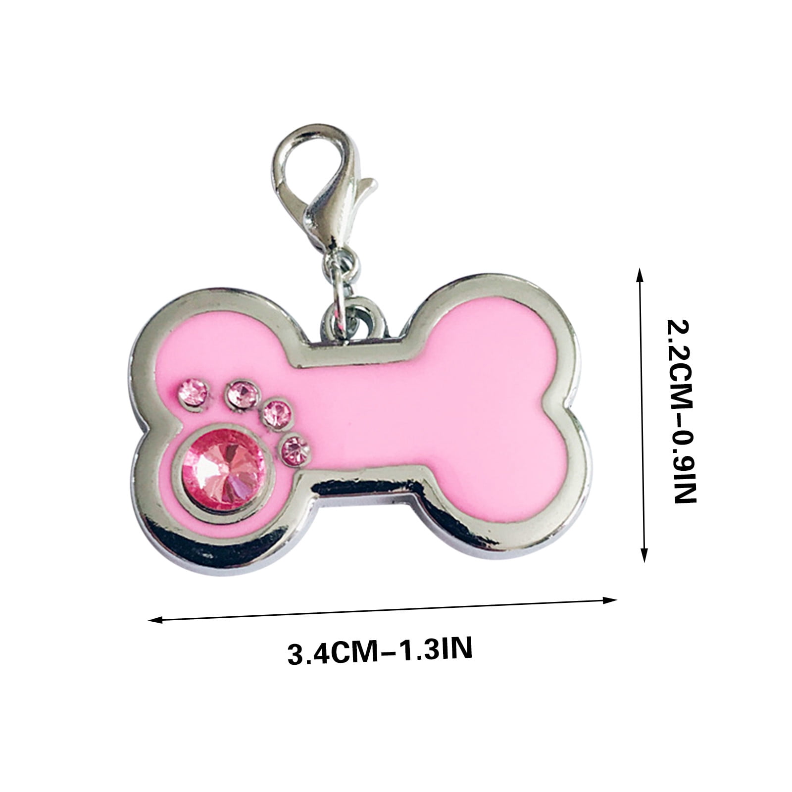 WNFJR Personalized Aluminum Alloy Pet ID Tag, Stainless Steel Silent ...
