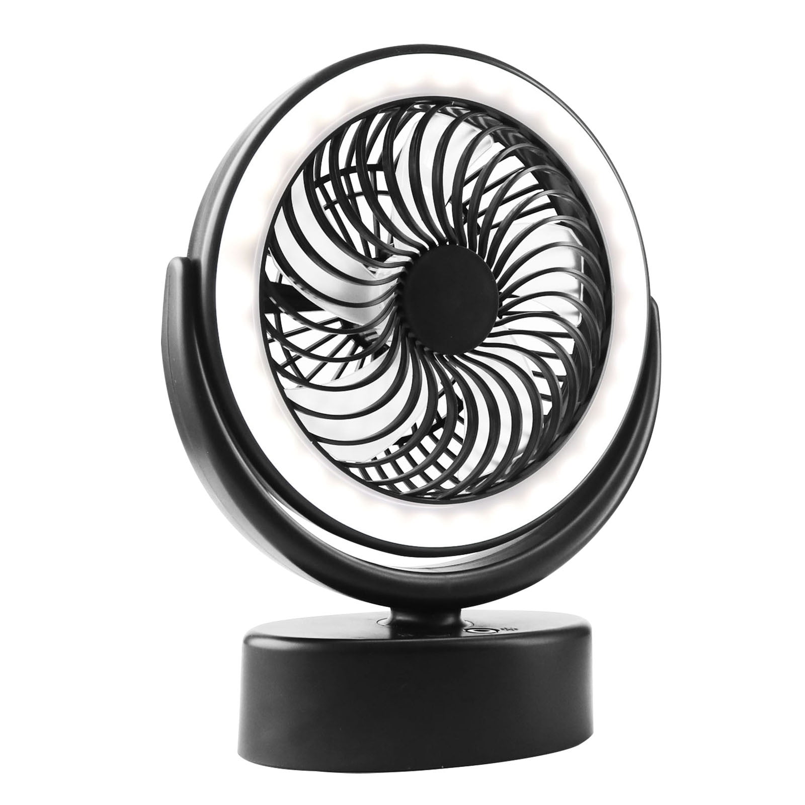 WNFJR Portable Camping Fan with Light Rechargeable Hanging Tent Fan ...