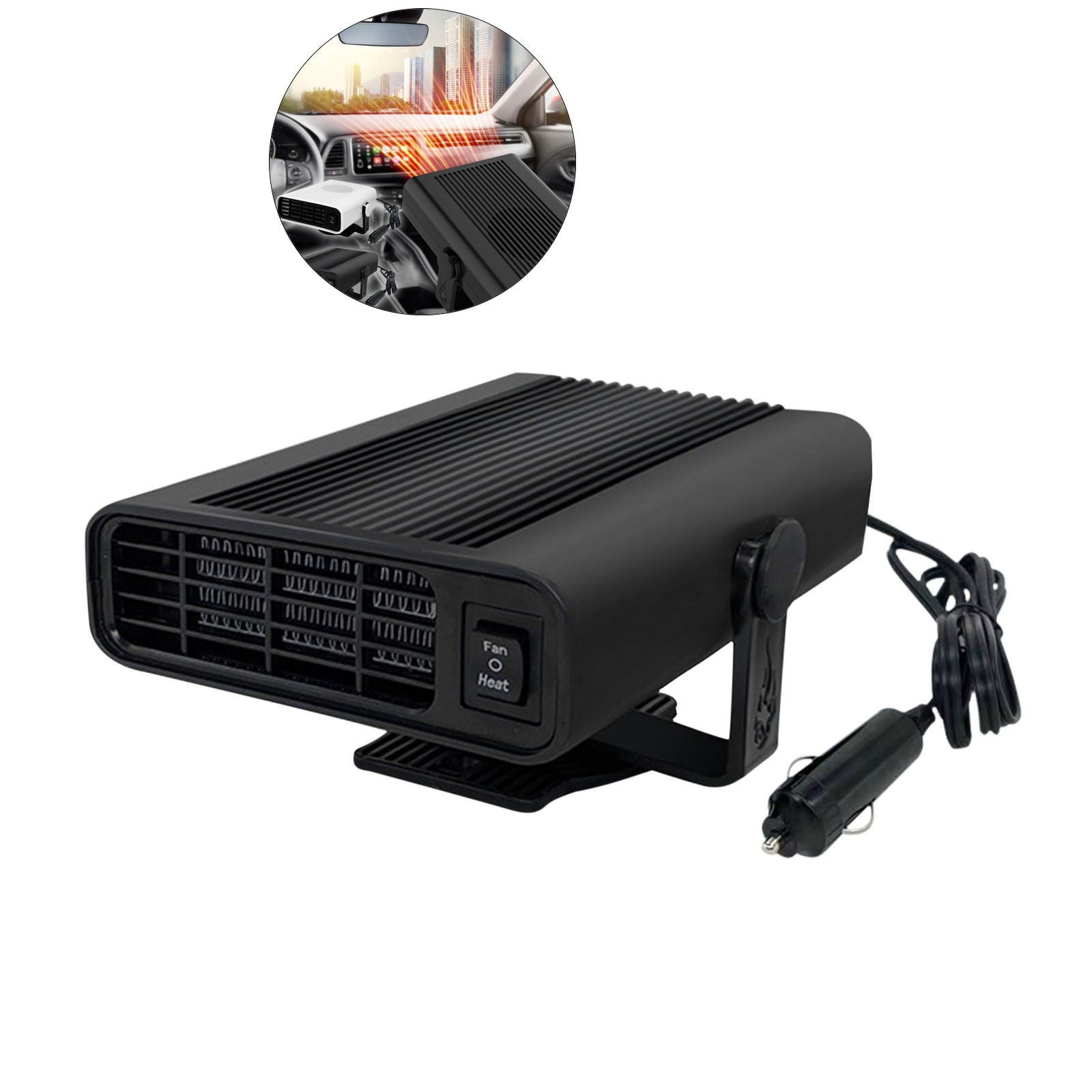 WNFJR Portable Car Heater, Car Defroster Windshield Defogger Dryer ...