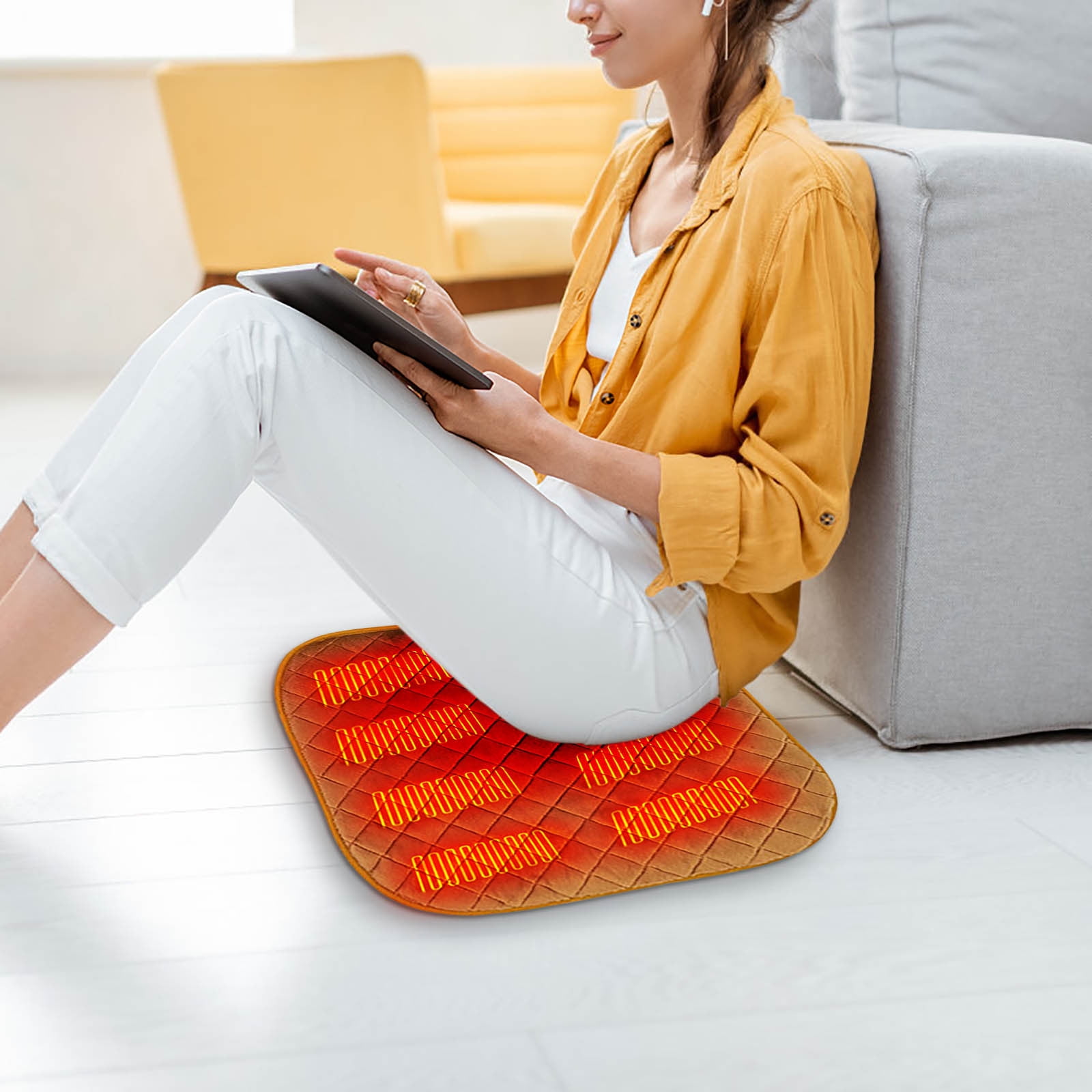 WNFJR Portable Electric Heating Pad for Office Chair USB Large Size ...