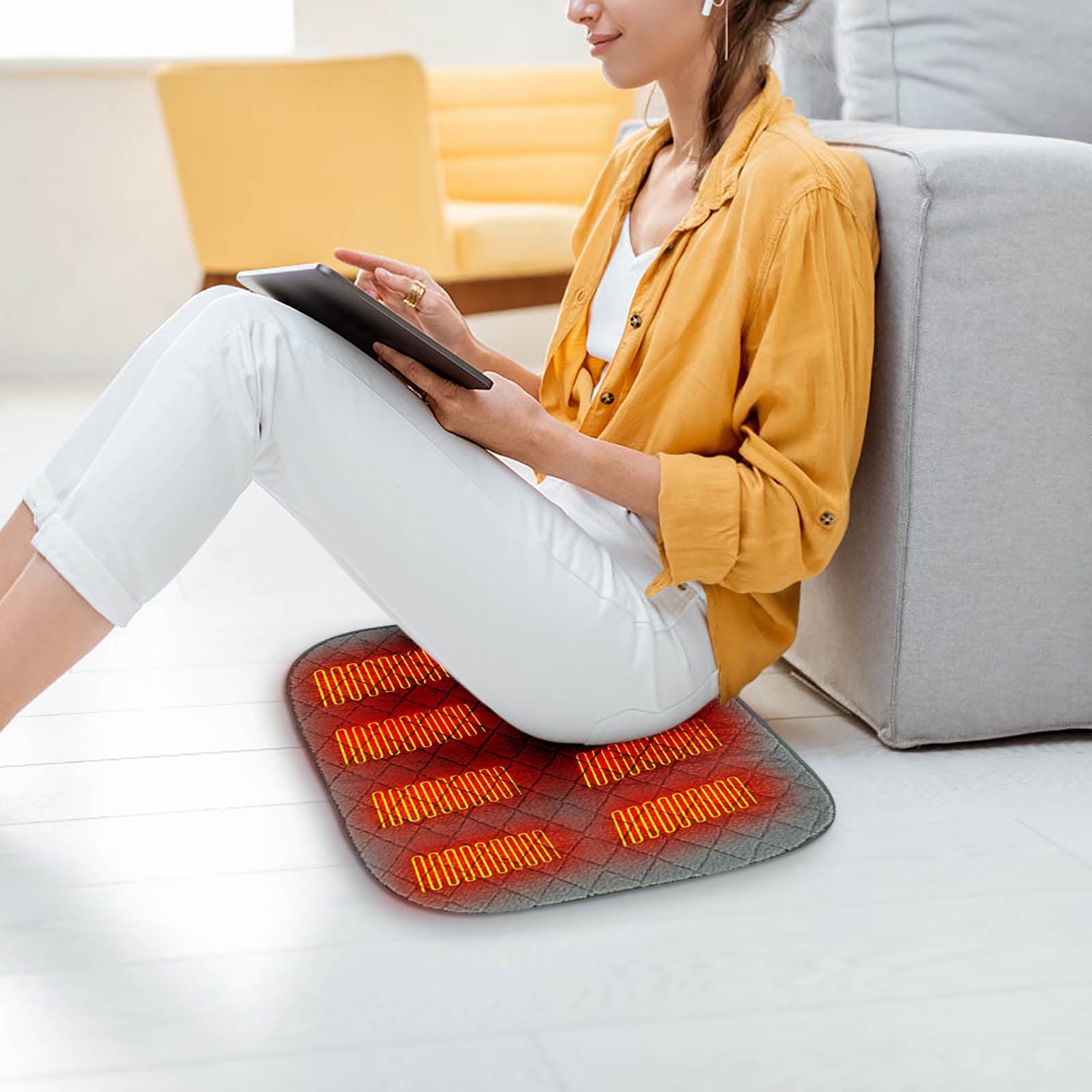 WNFJR Portable Electric Heating Pad for Office Chair USB Large Size ...