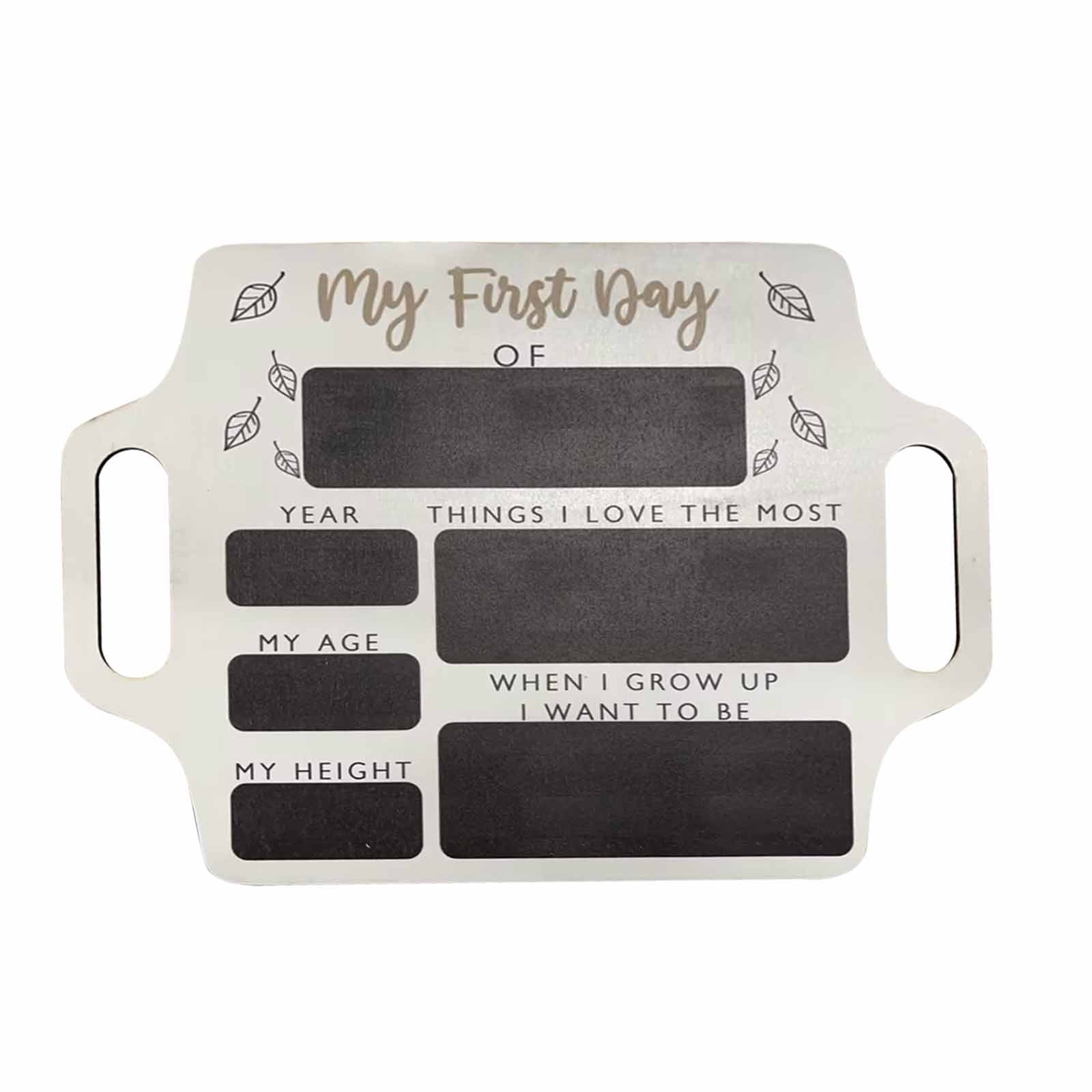 WNFJR Portable Hanging School Blackboard Sign, Reusable Dry Wipe Photo ...