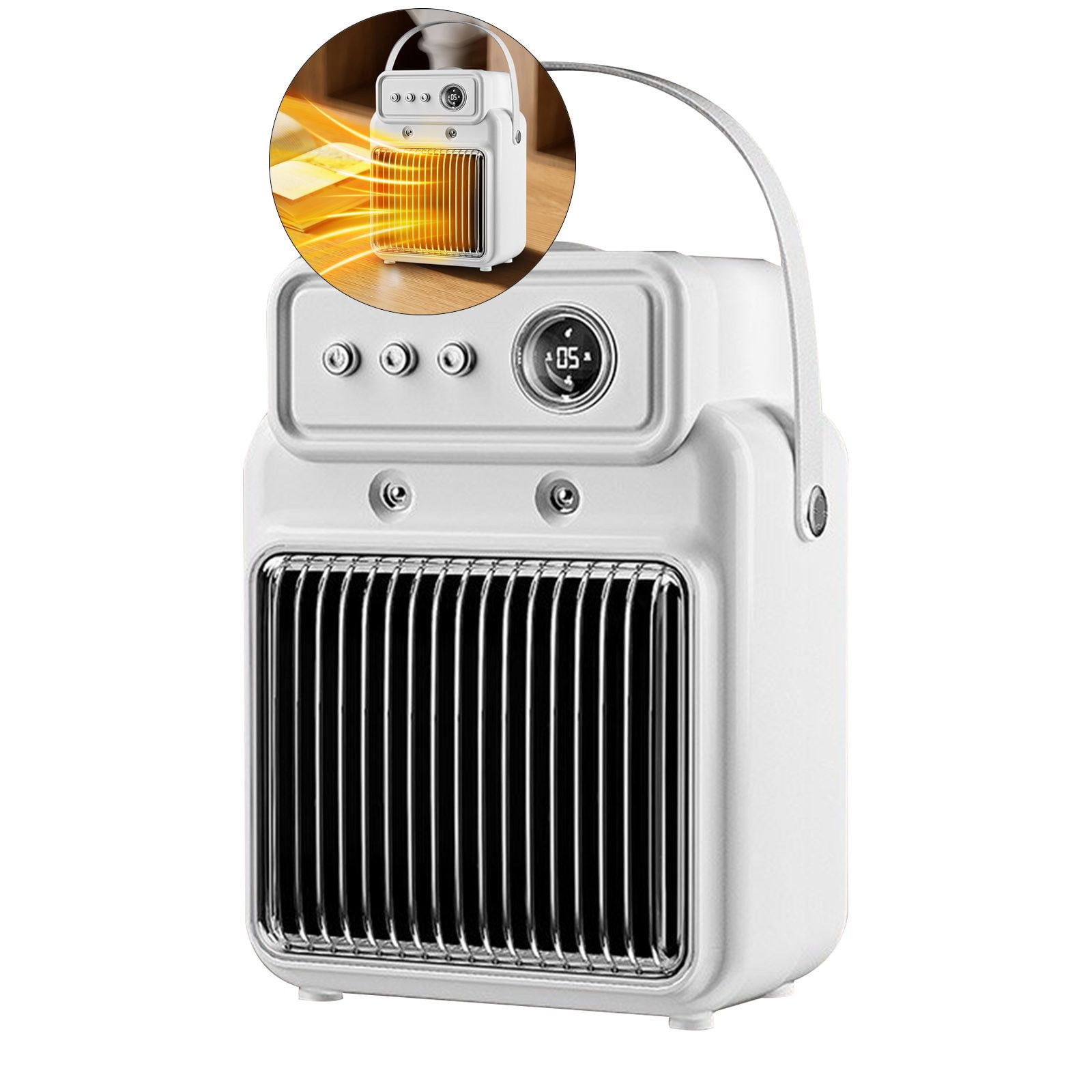 WNFJR Portable Space Heater Small Space Heaters for Indoor Use, Mini ...