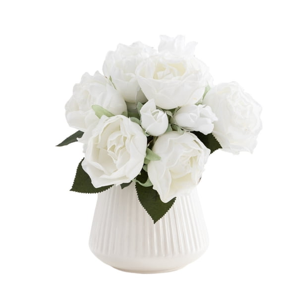 WNFJR Realistic Artificial Rose, Vibrant Floral Decor, Perfect for Home ...