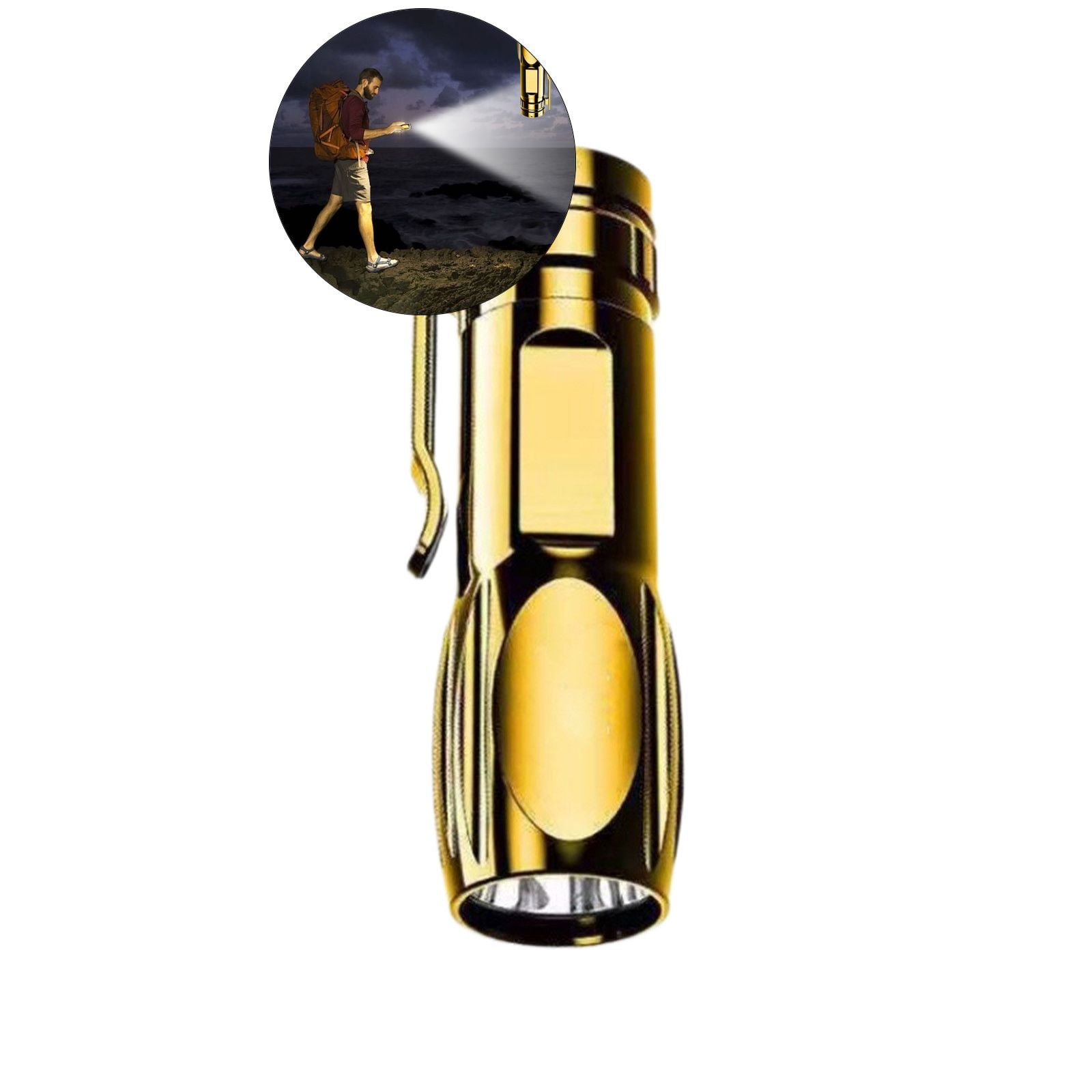 WNFJR Rechargeable Flashlights, Small Flashlight Powerful Pocket ...