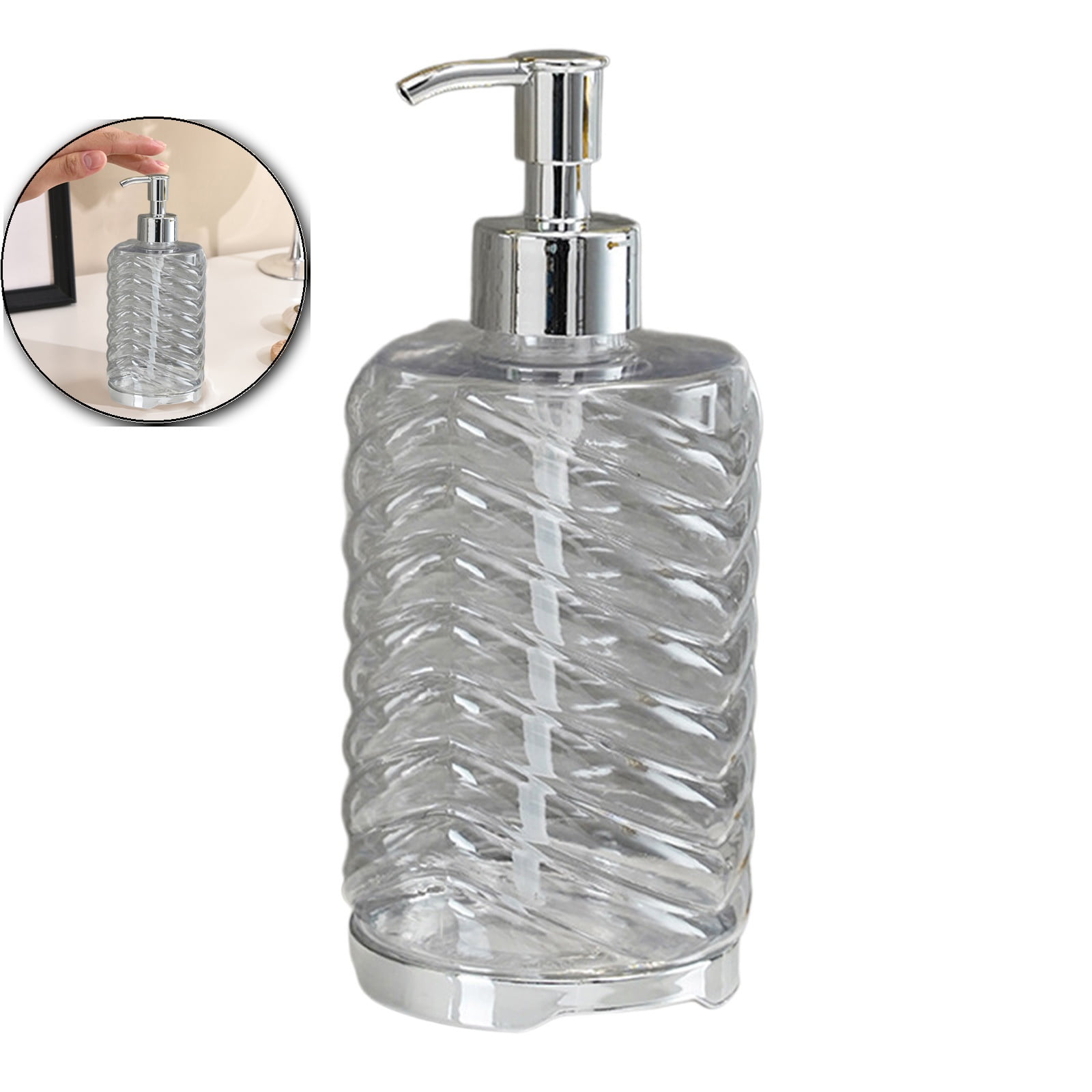 WNFJR Refillable Hand Sanitizer Dispenser Bottle – Plastic Soap ...