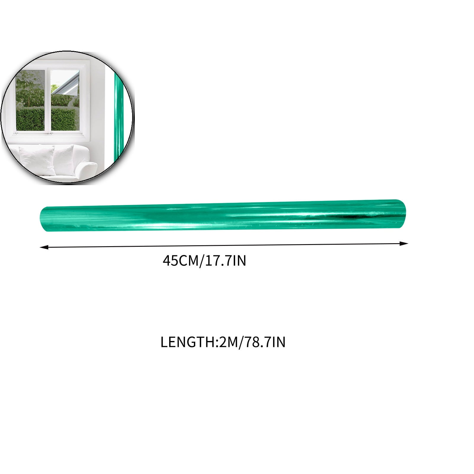 WNFJR Reflective One Way Window Film - Heat Blocking Solar Film with ...