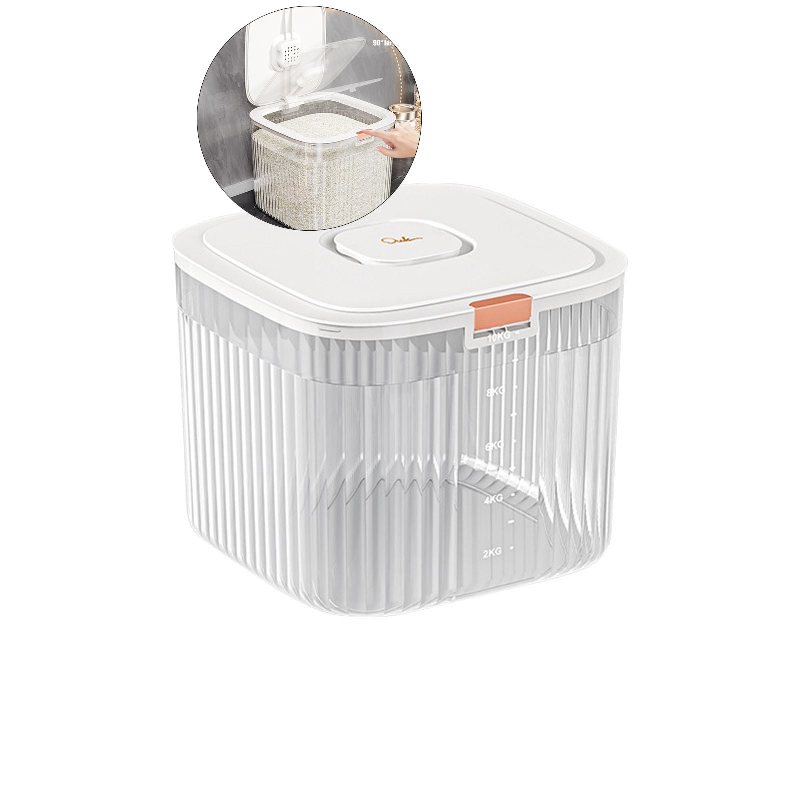 WNFJR Rice Storage Container, Food Container, Dry Food Storage, Pet ...