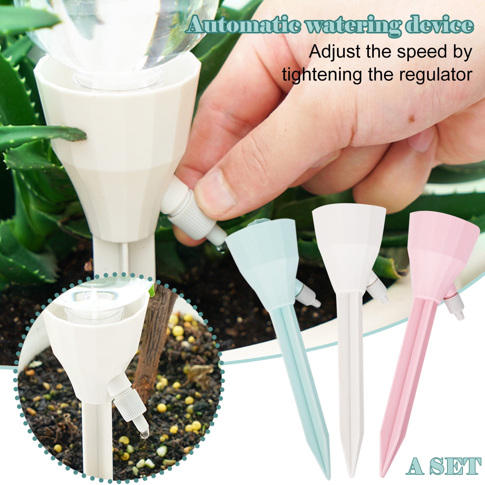 WNFJR Self Plant Watering Spikes Auto Drippers Irrigation Devices ...