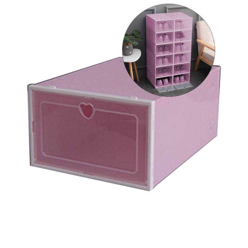 WNFJR Shoes Storage Box, Plastic Organized Box for Men'S Shoes ...