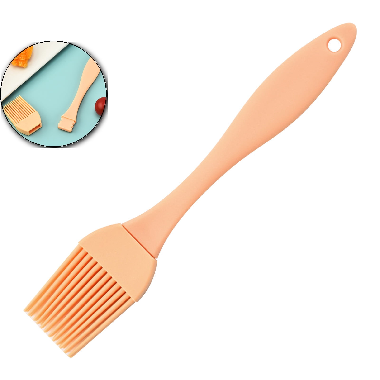 WNFJR Silicone Pastry Brush Plastic Grip Bake Oil Non-stick Brushes for ...