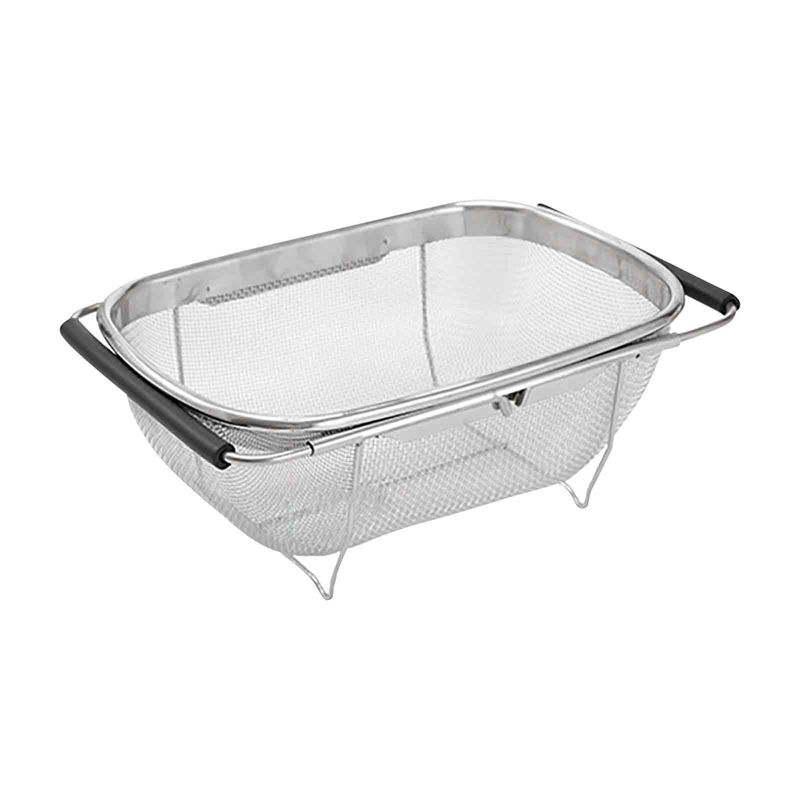 WNFJR Sink Colander Fine Mesh, Stainless Steel Strainer Basket, Kitchen ...