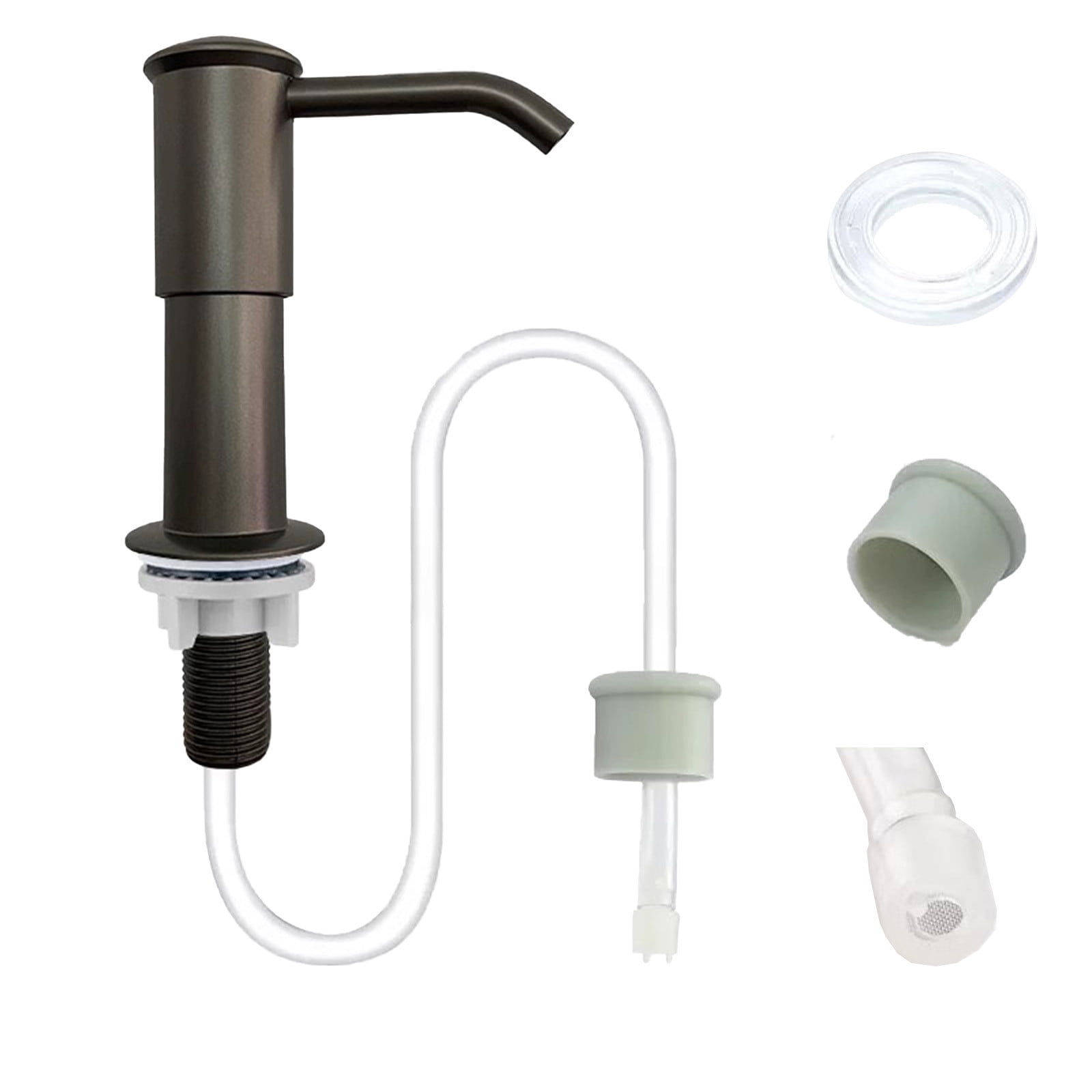 WNFJR Sink Soap Dispenser with Extension Tube, Kitchen Detergent Press ...