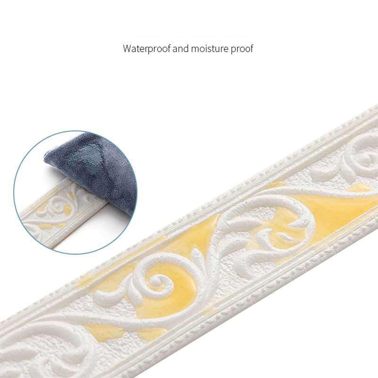 WNFJR Skirting Edging Strip Foam Self-Adhesive Stickers Cuttable 3d ...
